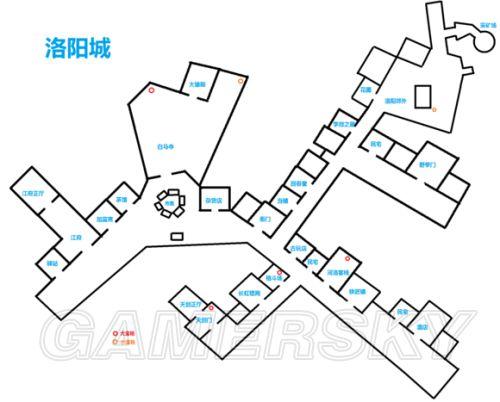 《侠客风云传》洛阳支线攻略及地图宝箱一览图标