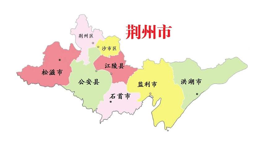 荆州市地图高清版图标