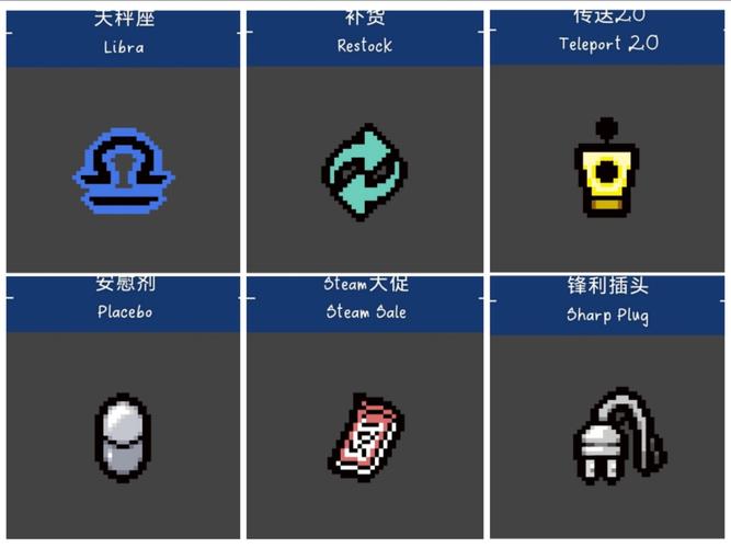 以撒的结合道具图标