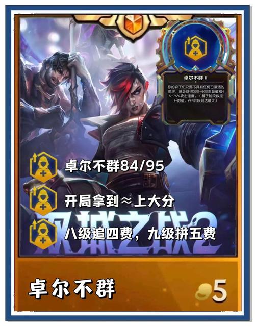 卓尔不群胜率最高?全四费高贵搭配截图