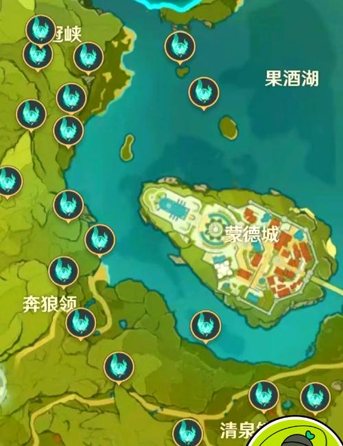《原神》风神瞳分布在哪里大全图标