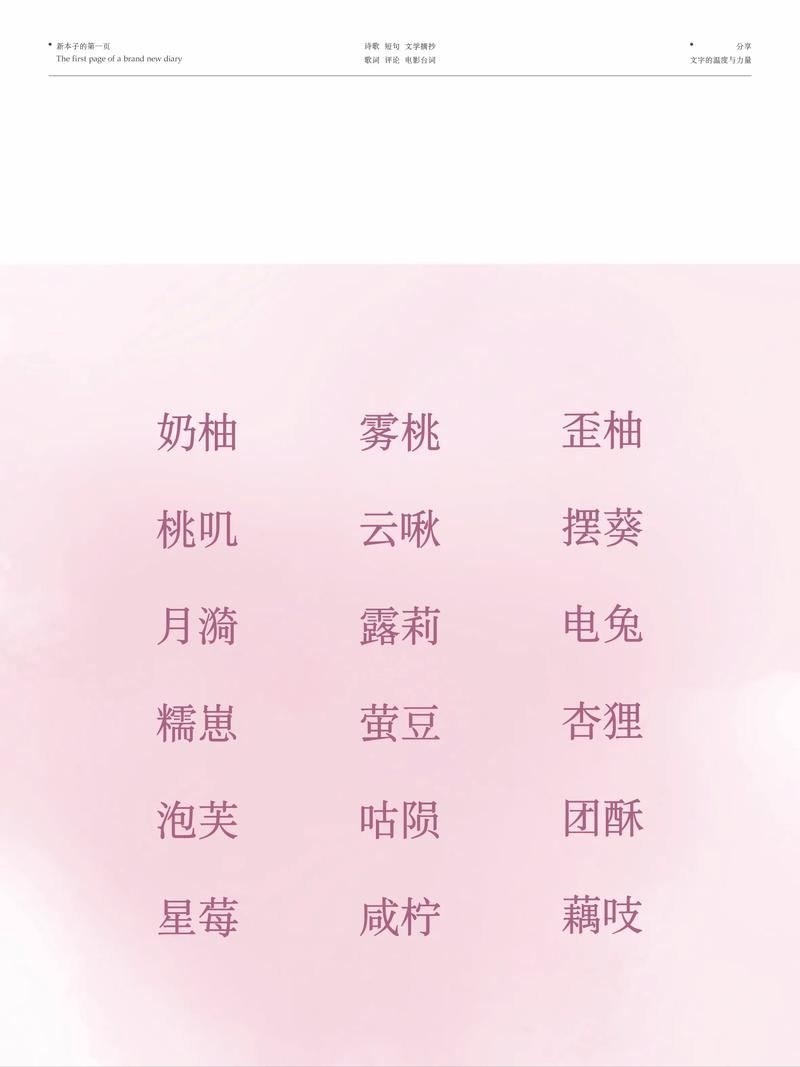 温柔干净的游戏id女生可爱2024新版女孩子游戏网名图标