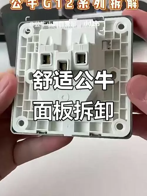 公牛开关面板拆卸截图
