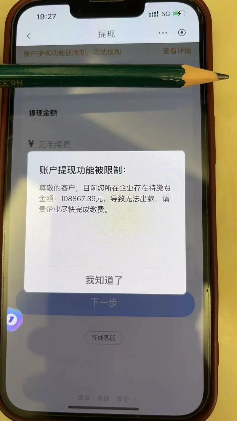 提现不到账是什么原因截图