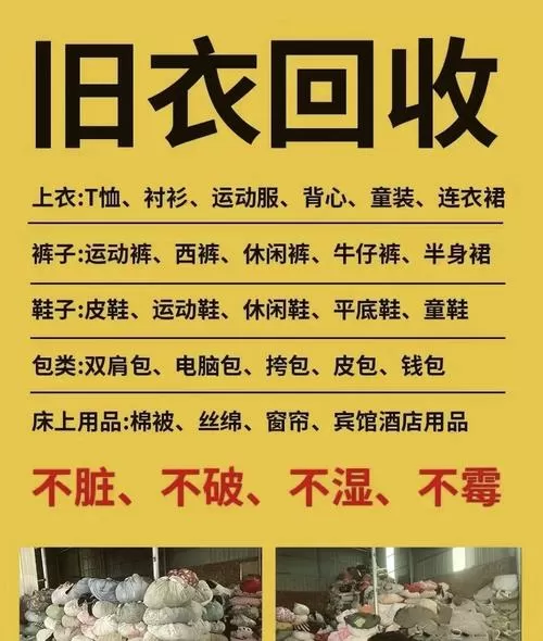 旧衣服怎么回收截图