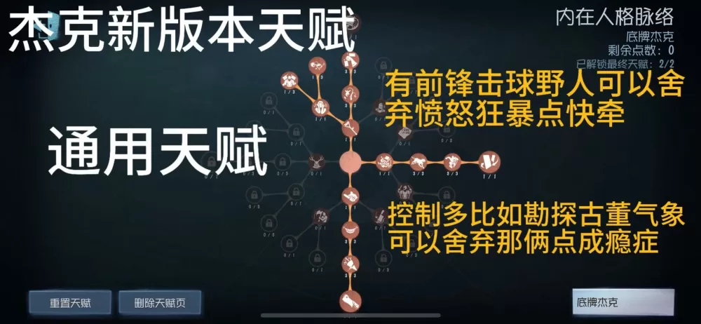 第五人格新版杰克天赋图标