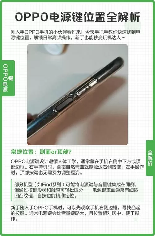oppo电源键是哪个位置图标