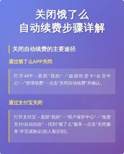 饿了吗自动续费会员怎么取消