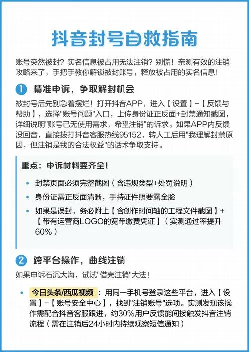 抖音如何解封永久封号截图