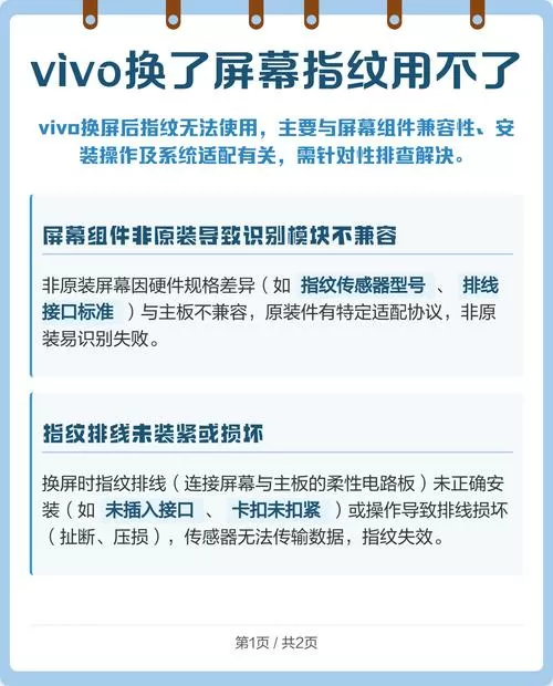 手机换了屏指纹怎么用不了截图