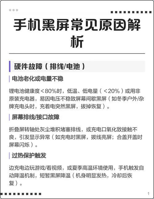 手机莫名黑屏但有声音是什么原因图标