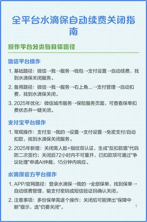 怎么关闭水滴保险自动扣费截图