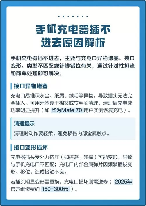 充电器口插不进去咋回事截图