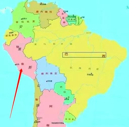 秘鲁地理位置图
