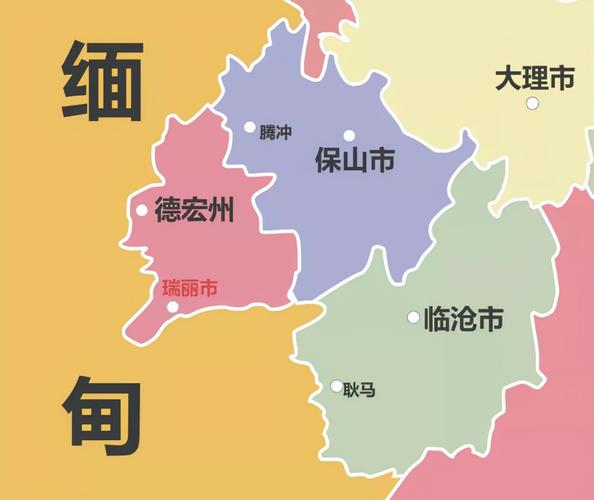 云南省德宏州地图图标