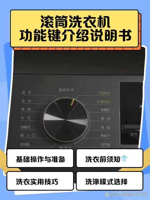滚筒洗衣机按键功能图标