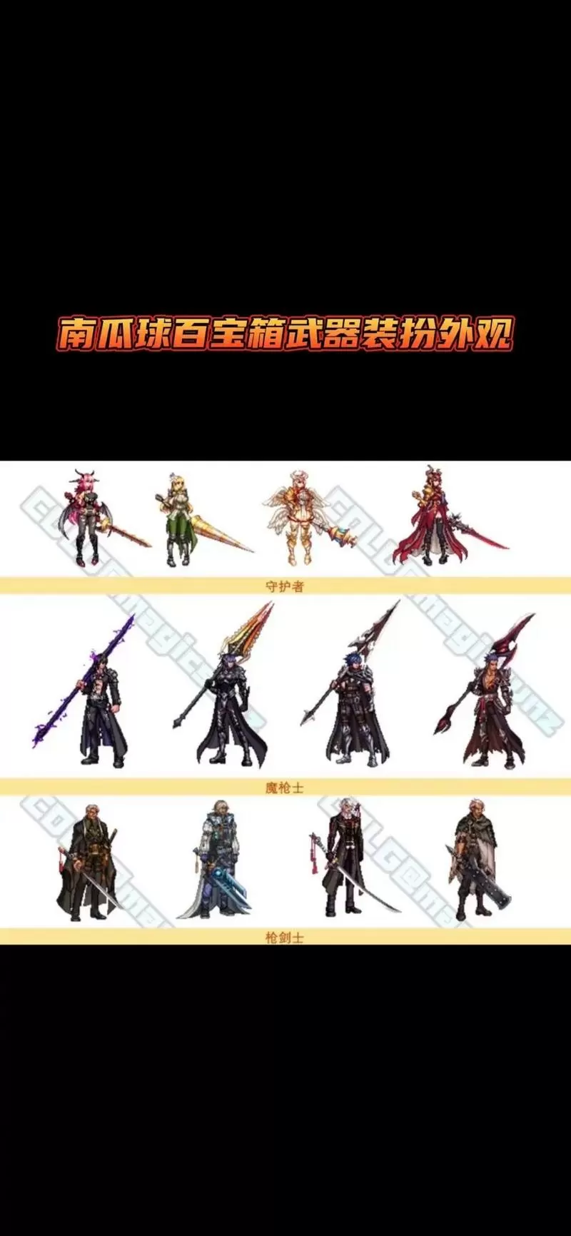 dnf枪剑士武器装扮大全图标