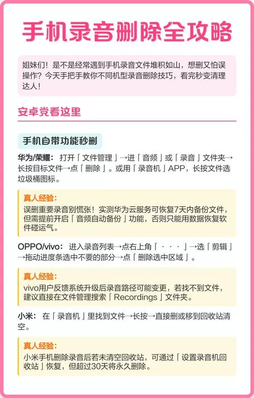 华为录音删除恢复步骤图标