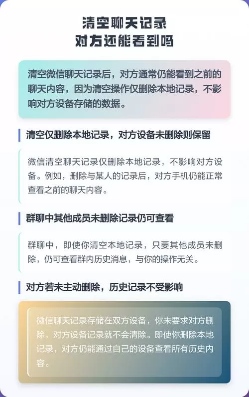 清空对方的聊天记录对方还能看到吗图标