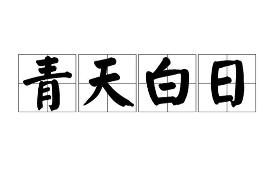白日青天是成语吗图标