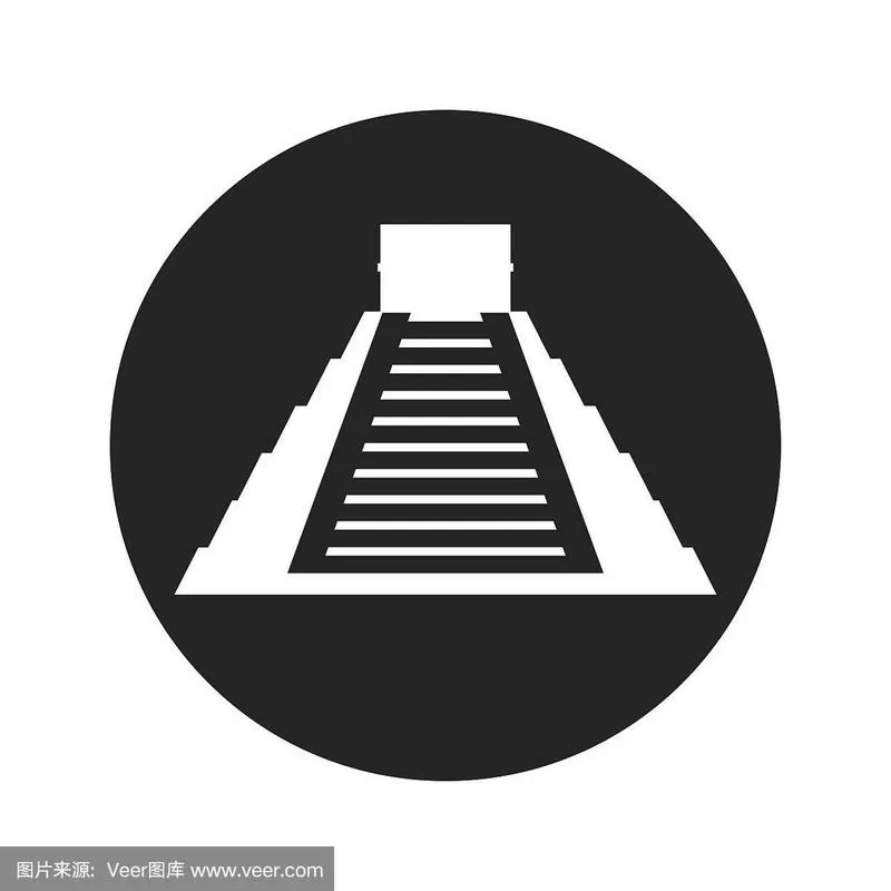 玛雅金字塔模型图标