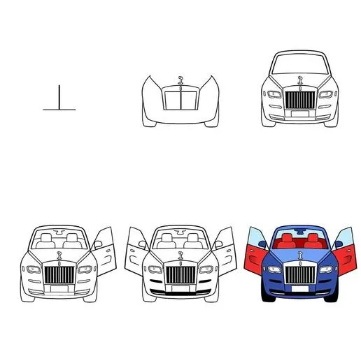 画豪车截图