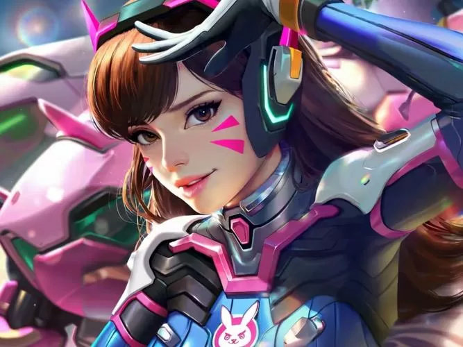 守望先锋dva 壁纸高清截图