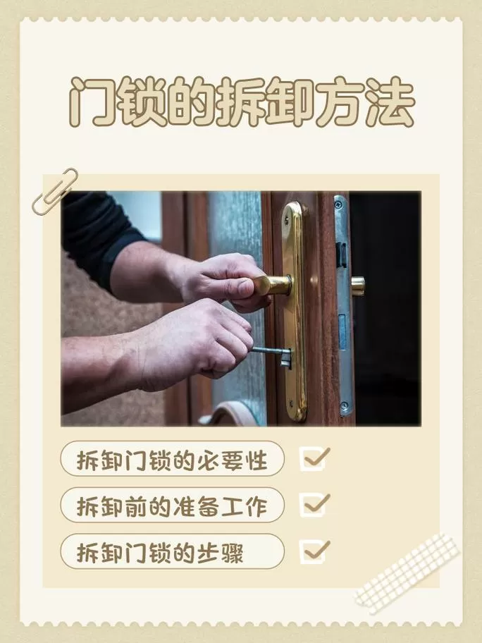 房门转锁怎么拆除图标