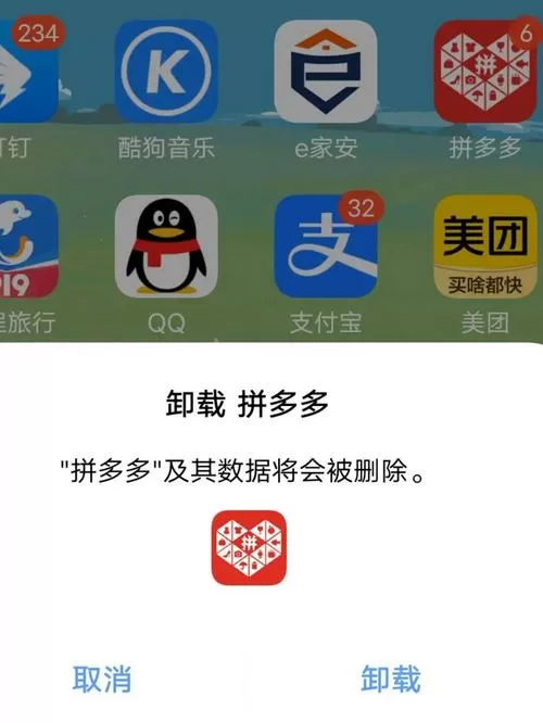 拼多多卸载之后还在登陆吗图标