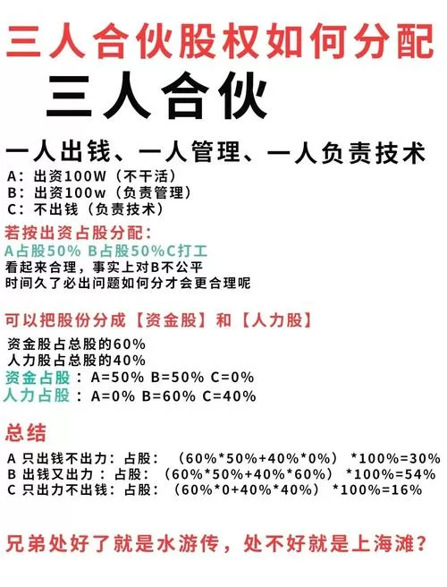 三人公司股权如何分配