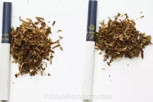 芙蓉王烟丝真假对比图标