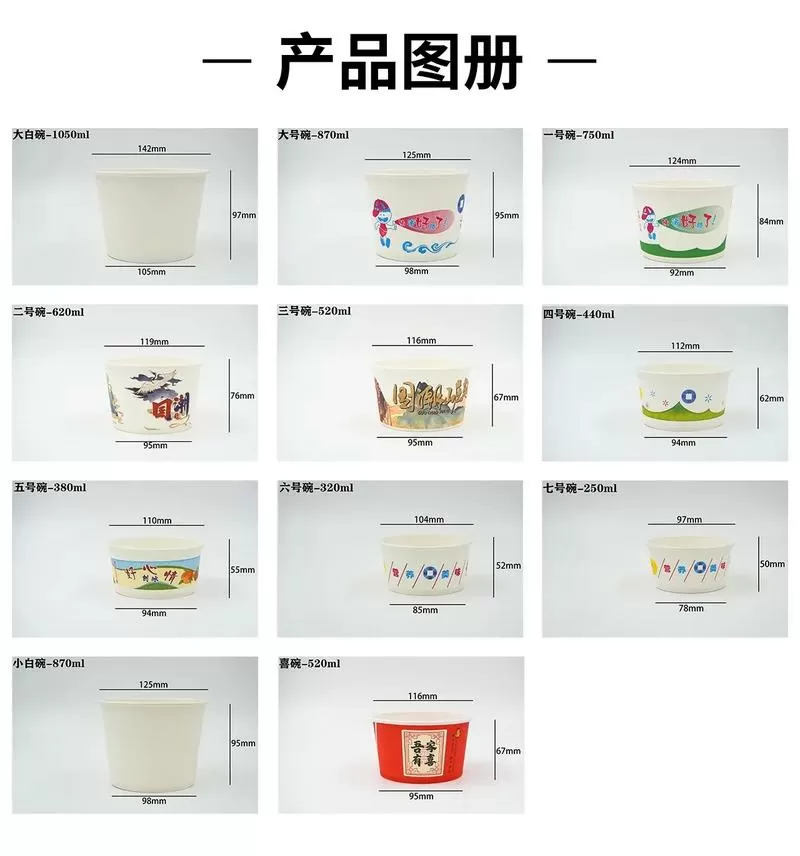 纸碗2号与3号哪种大截图