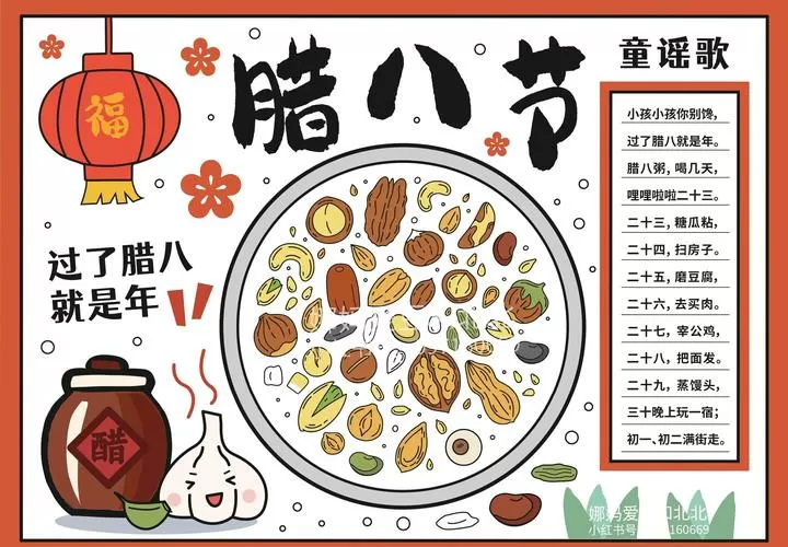 腊八节手抄报图片
