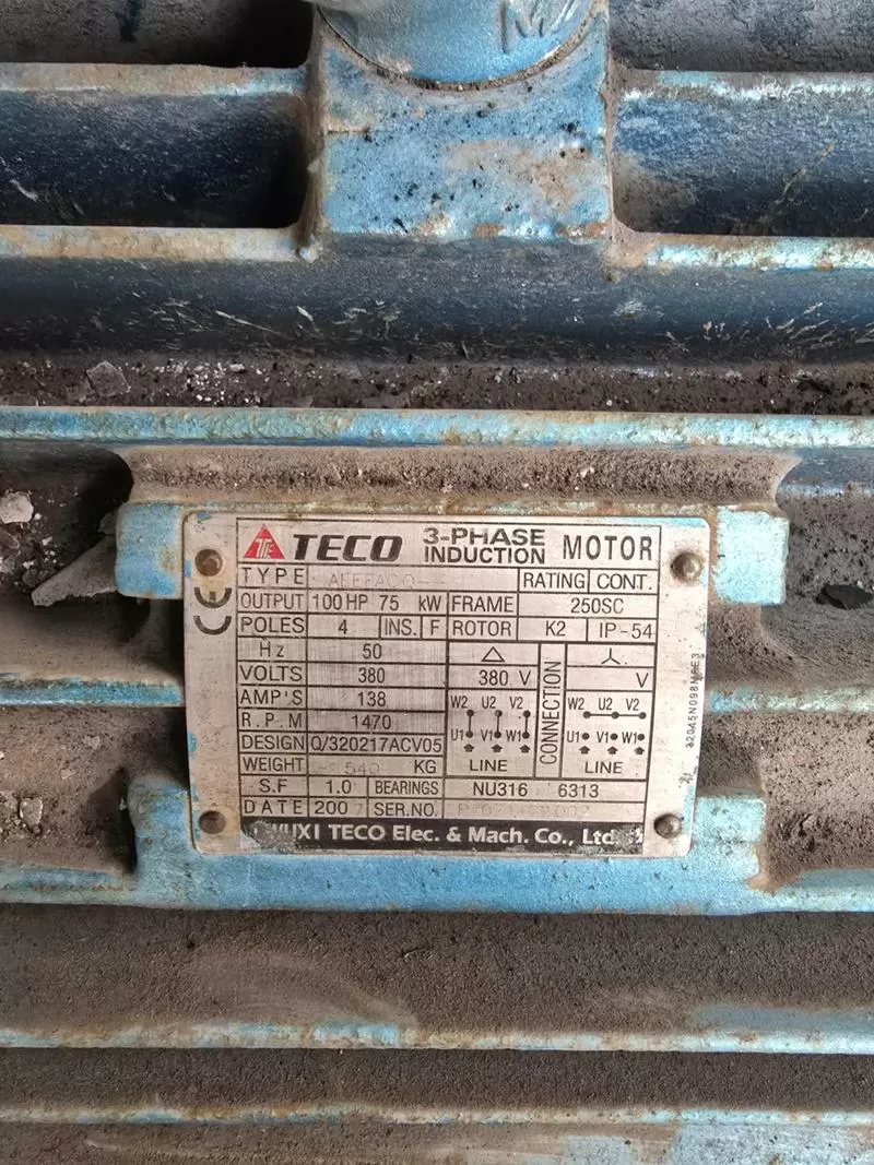 75kw6极电机参数截图
