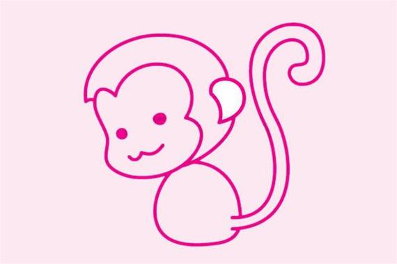 qq红包猴子怎么画图标