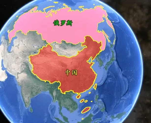 俄罗斯在中国地图位置