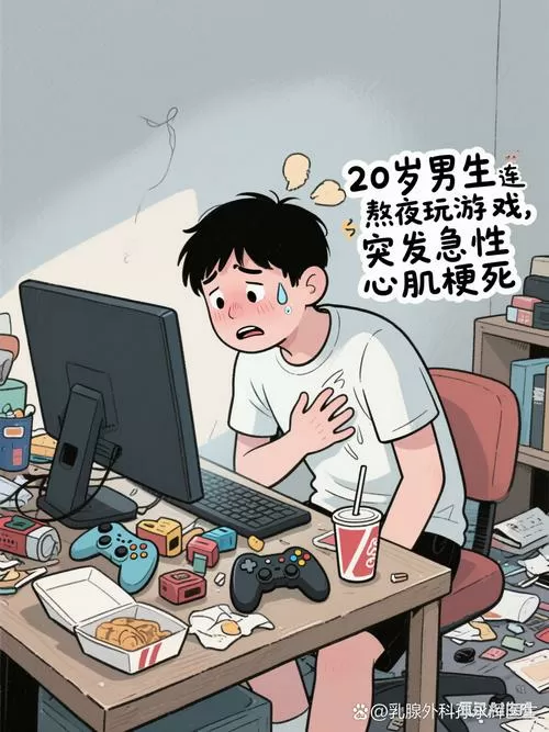 医学生熬夜打游戏突发心梗图标