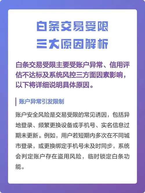 白条为什么显示交易受到限制图标