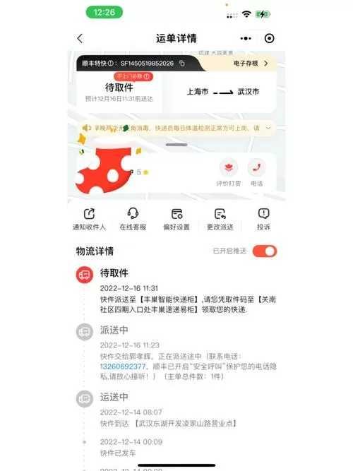 顺丰派送中是什么意思图标
