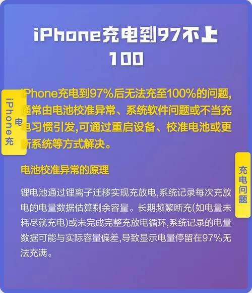 充电97%一直不到100
