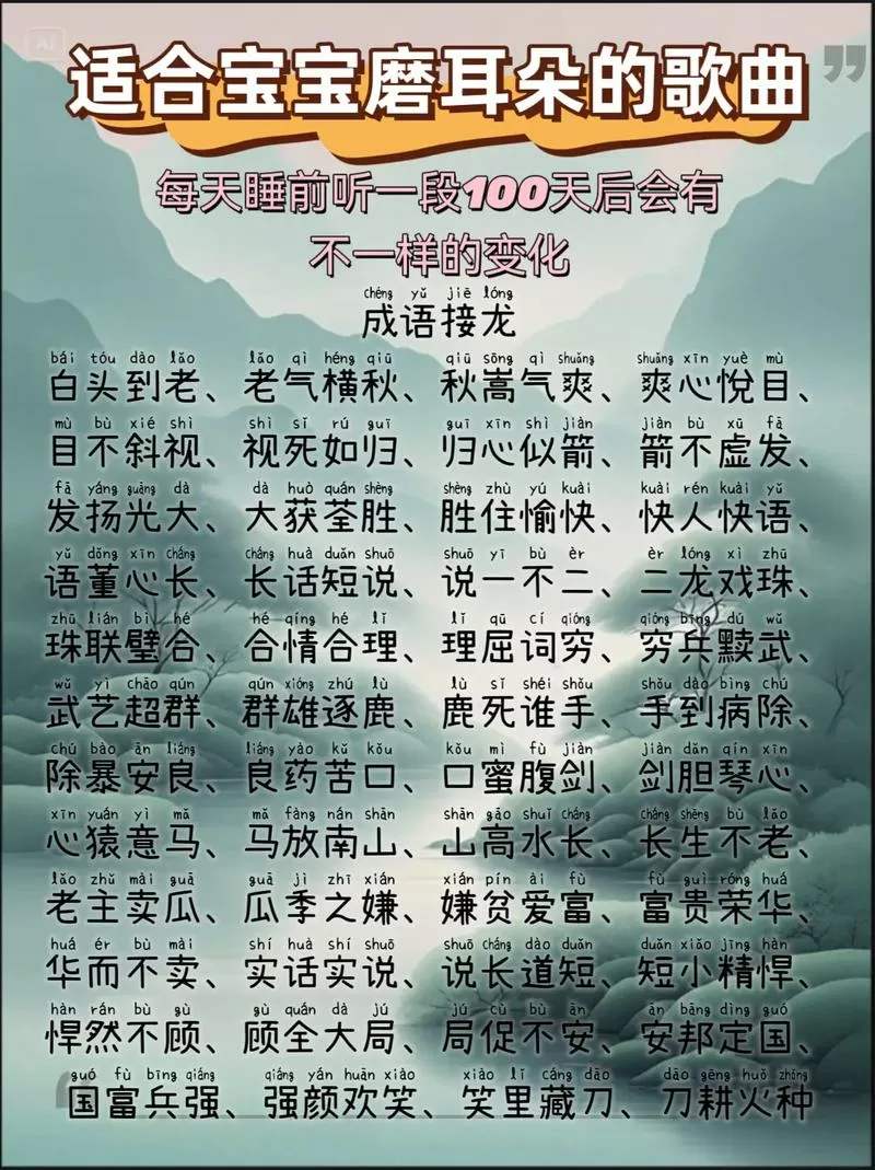 耳的成语100个截图